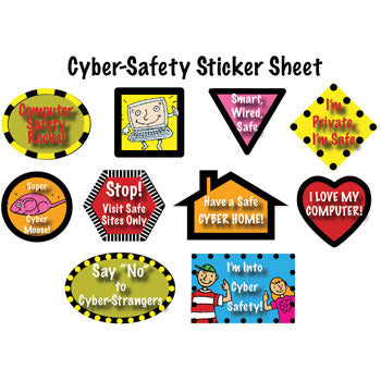 Cyber Safety Stickers (25 pack) — The Bureau for At-Risk Youth
